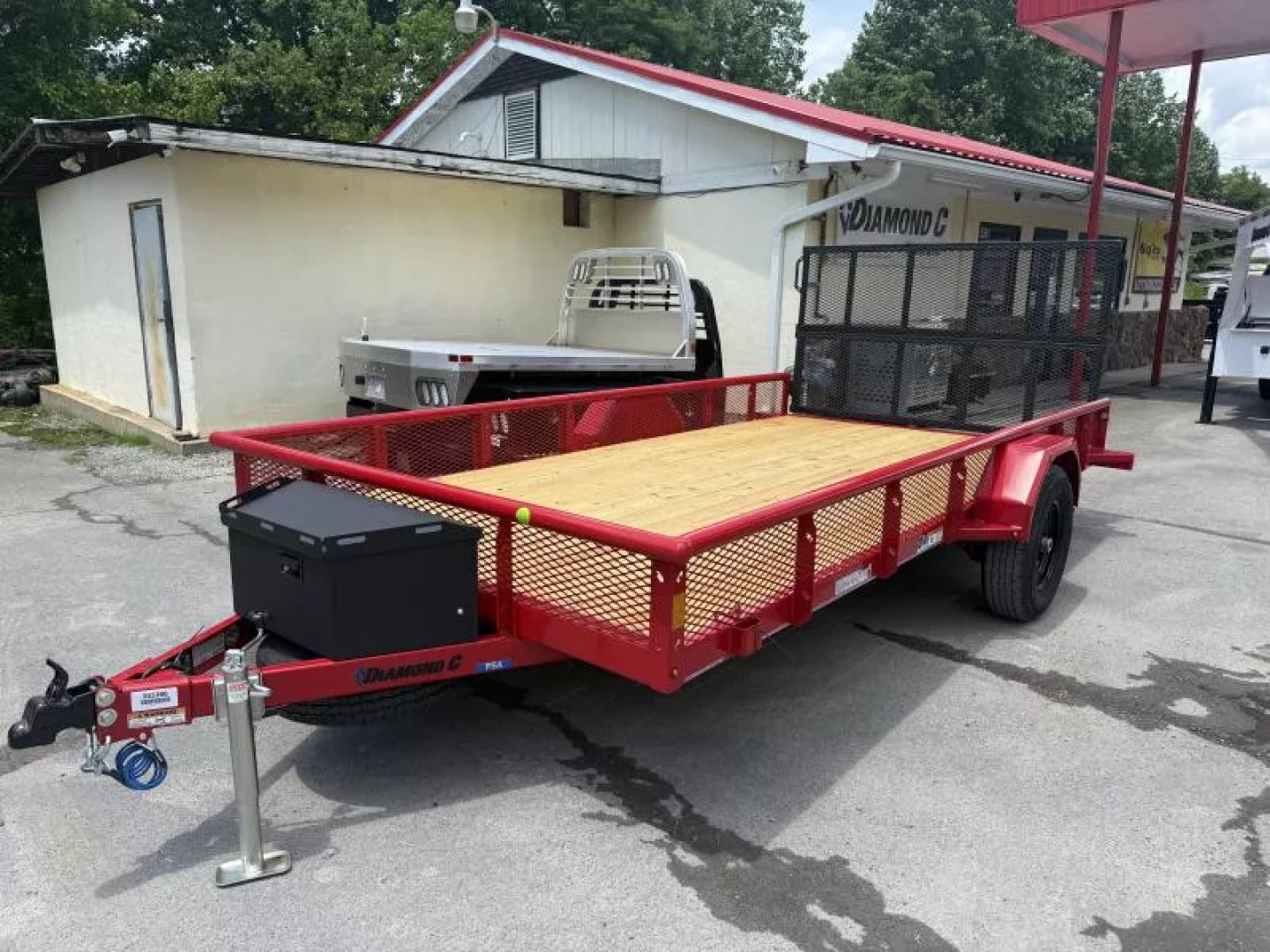 New 2025 Diamond C PSA Utility Trailer 6’11” x14’ bi fold gate 6k g.v.w ...