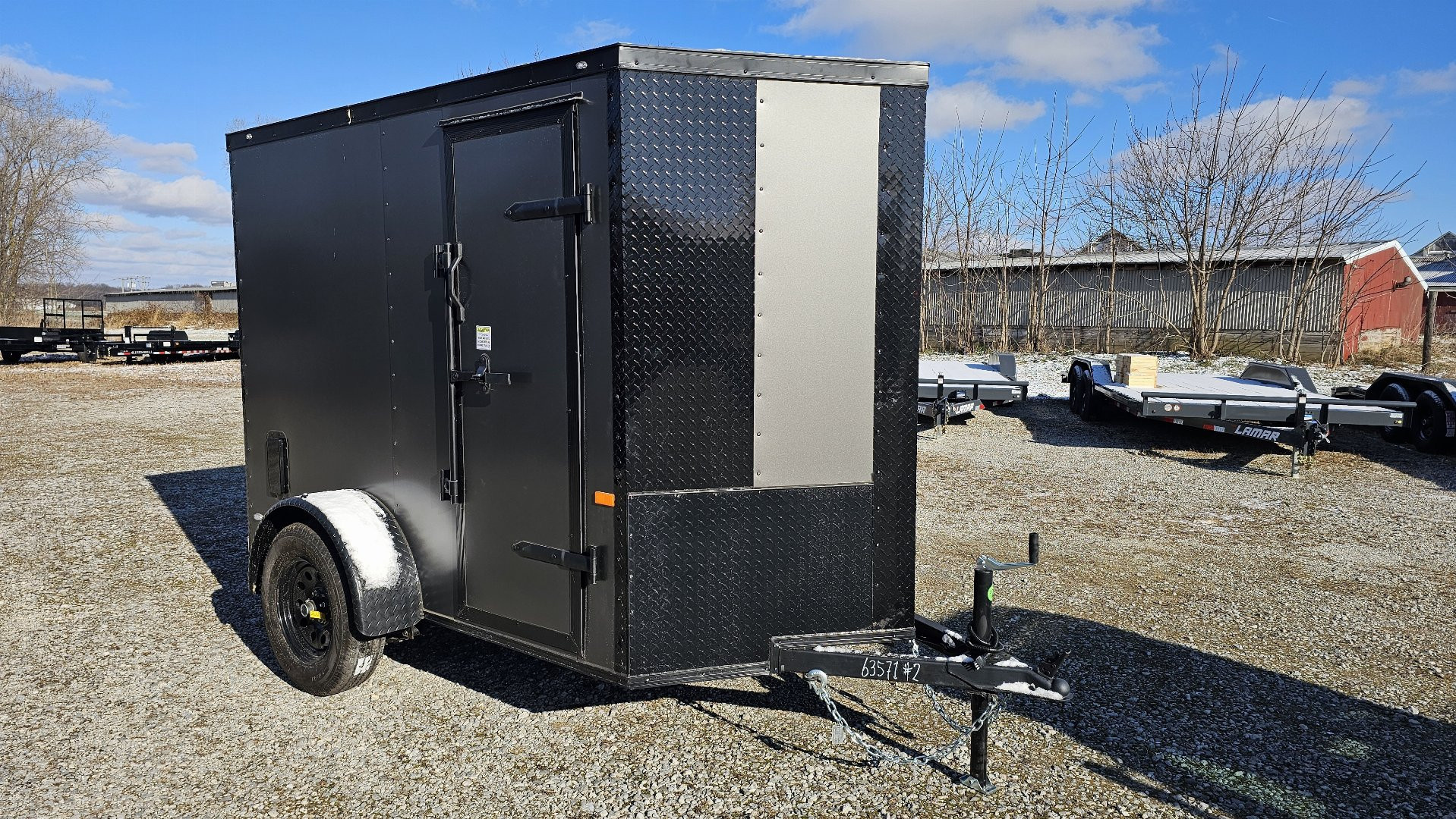 New 2024 ROCK SOLID CARGO 5'x8'x6' Cargo / Enclosed Trailer, .080 Polycore for sale in Dalton, OH