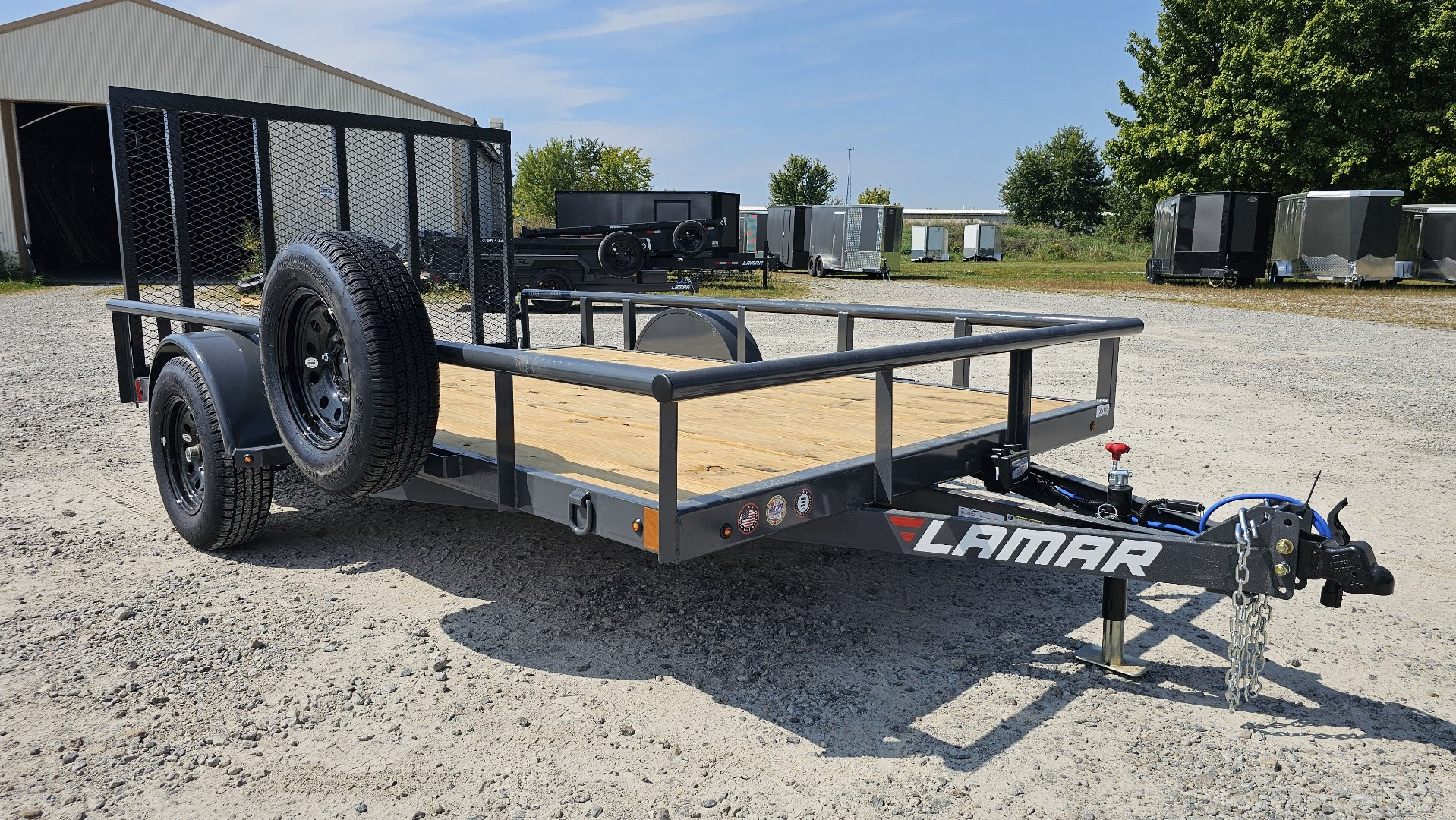 New 2025 Lamar Trailers 83"x14' Utility Trailer w/ Brakes for sale in Dalton, OH