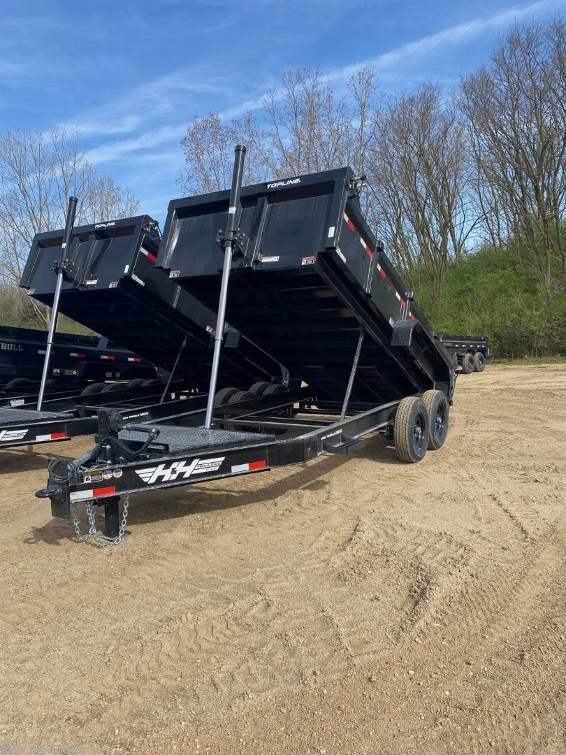 New 2025 H&H Trailers HBTL8314 -BP-154 83x14 15400 GVWR 2' Sides ...