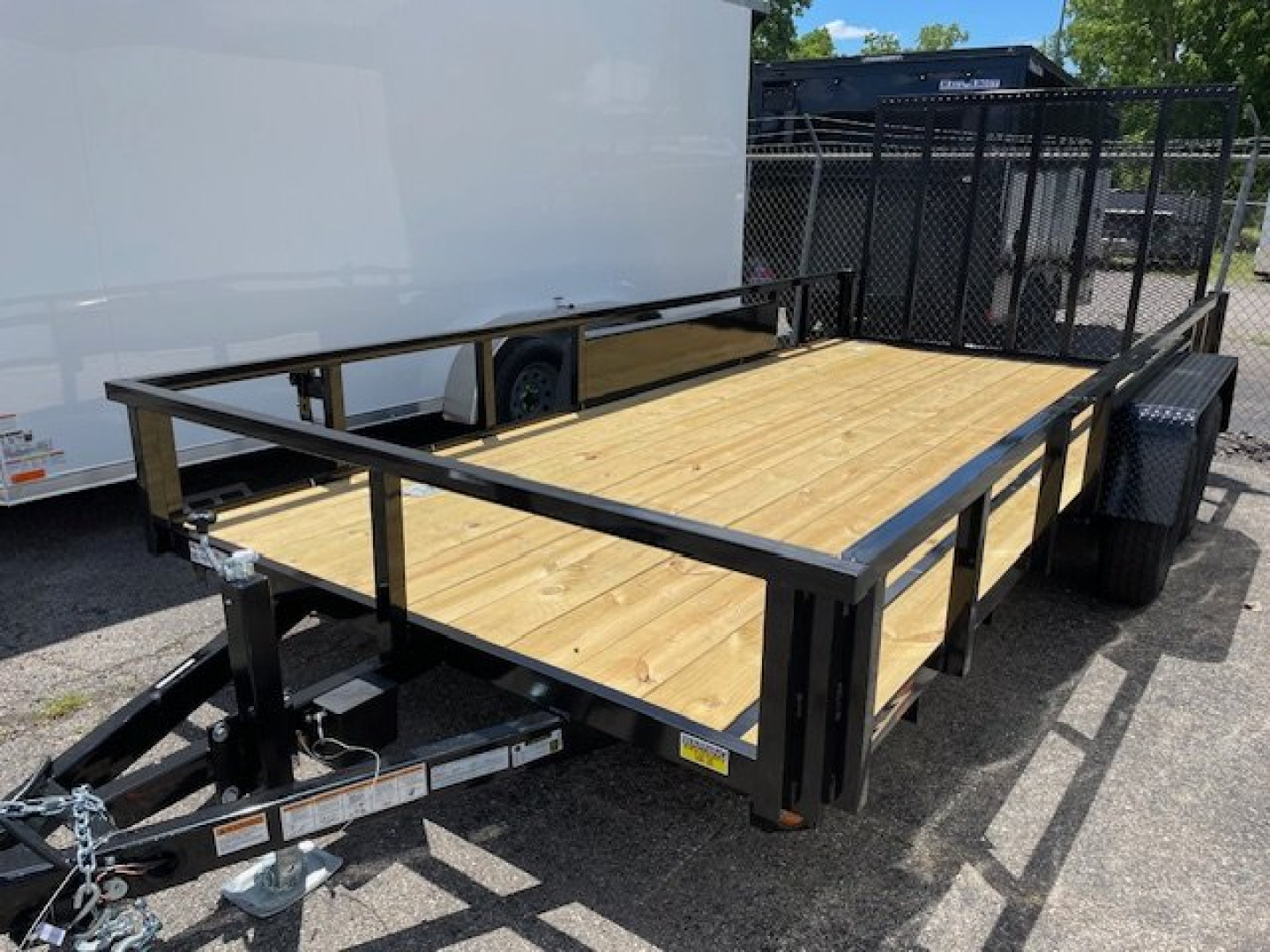 New 82" X 16' Tandem Axle Open Utility Trailer