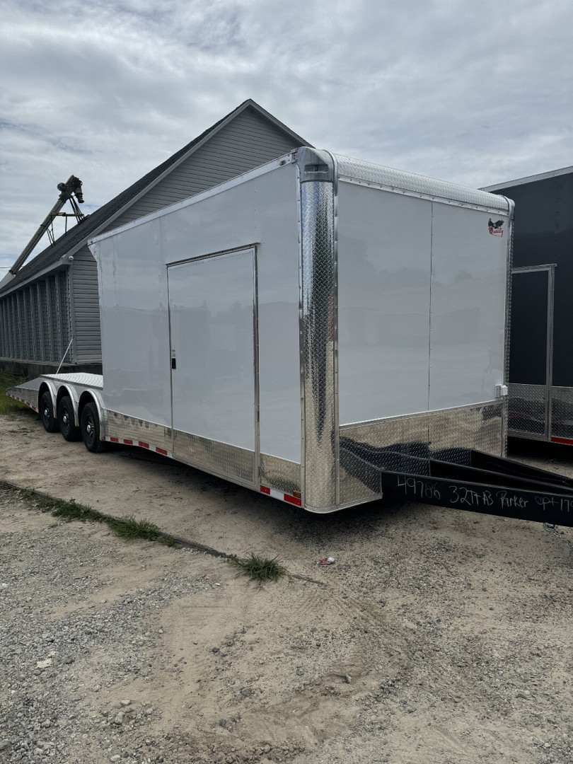 New 2025 Quality Cargo Race trailer hybrid Car / Racing Trailer for ...