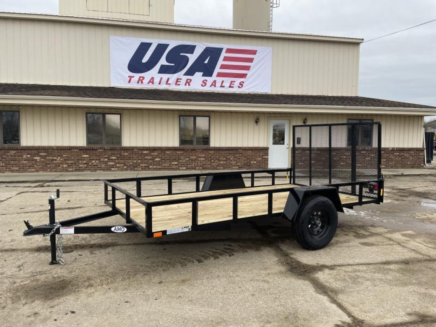 New 2025 AMO 76x12 Low Side 3K Landscape Trailer for sale in Wayland, MI