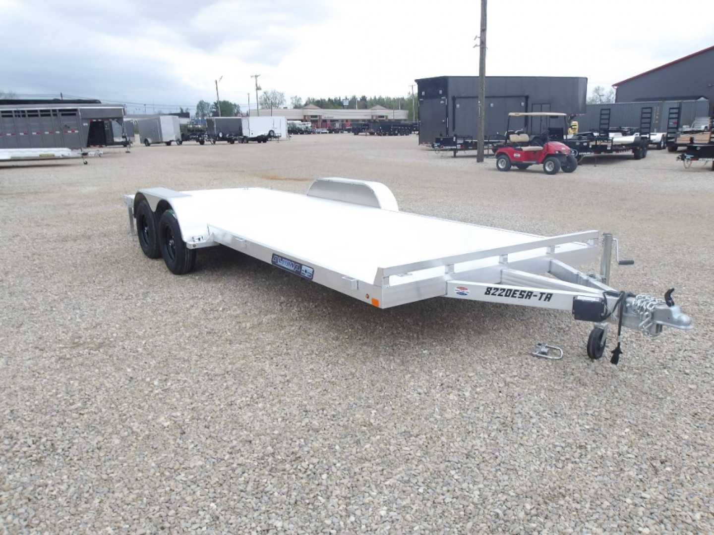 New 2026 Aluma 8220ESA-TA-EL-R-RTD Car Hauler