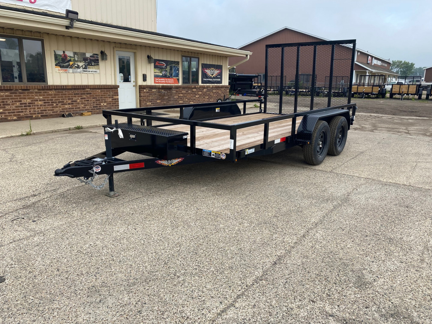 New 2025 H&H Trailers 82x14 Tandem Axle 7K Landscape Trailer w/Tool Box ...