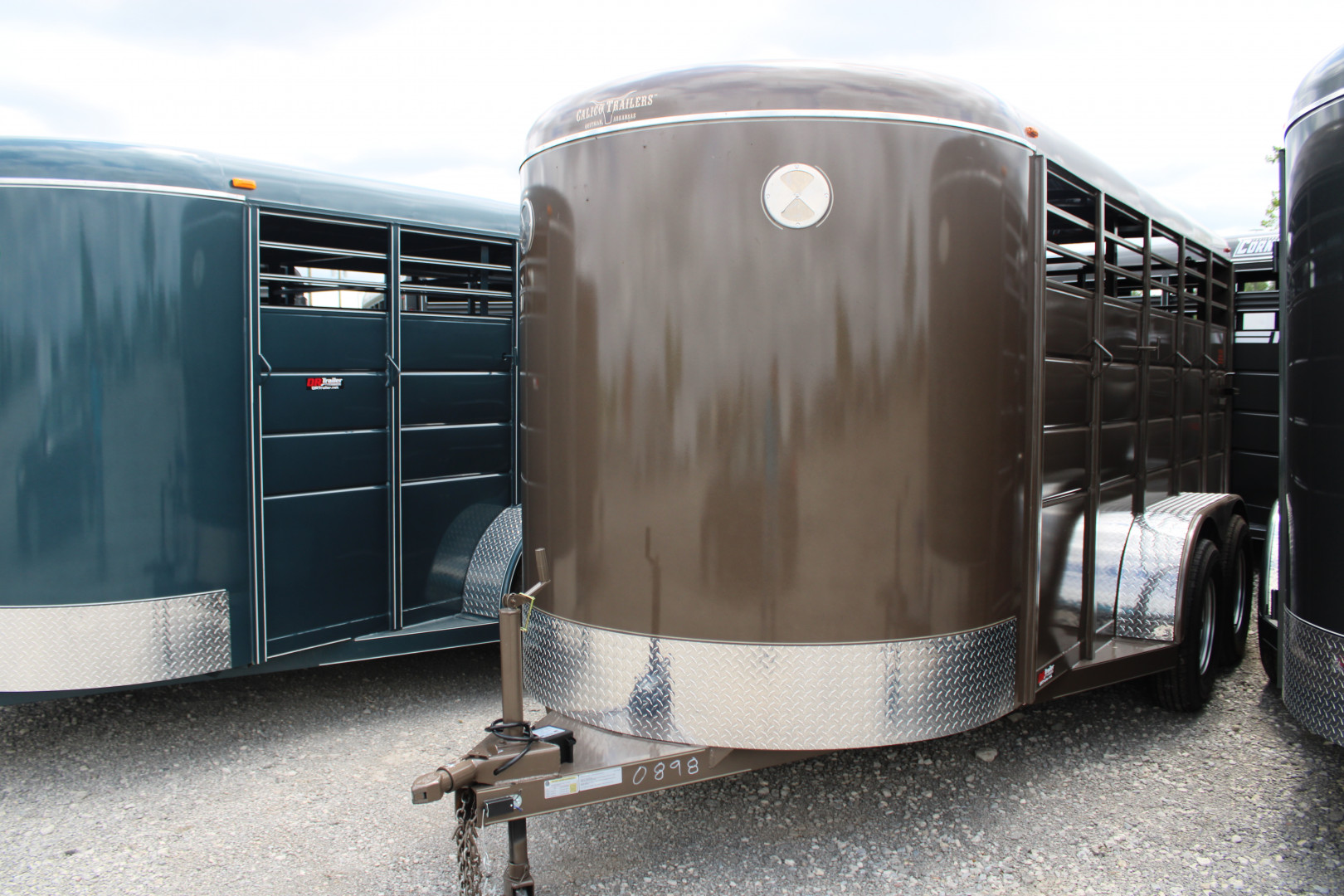 New 2025 Calico Trailers 16' STOCK TRAILER 49272 Stock / Stock Combo Trailer for sale in Milan, MI