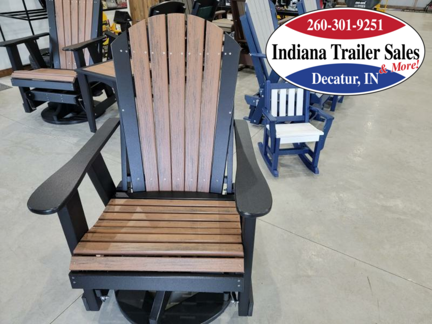 New 2023 Poly Single Glider with Swivel - Full Premium - Adirondack for ...