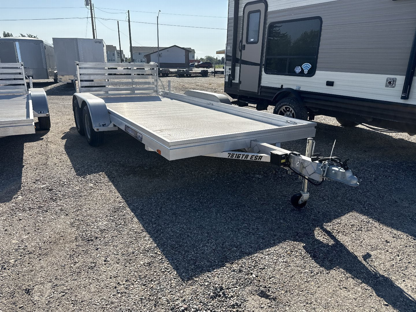 New 2025 Aluma 7816ESA Tandem Utility Trailer