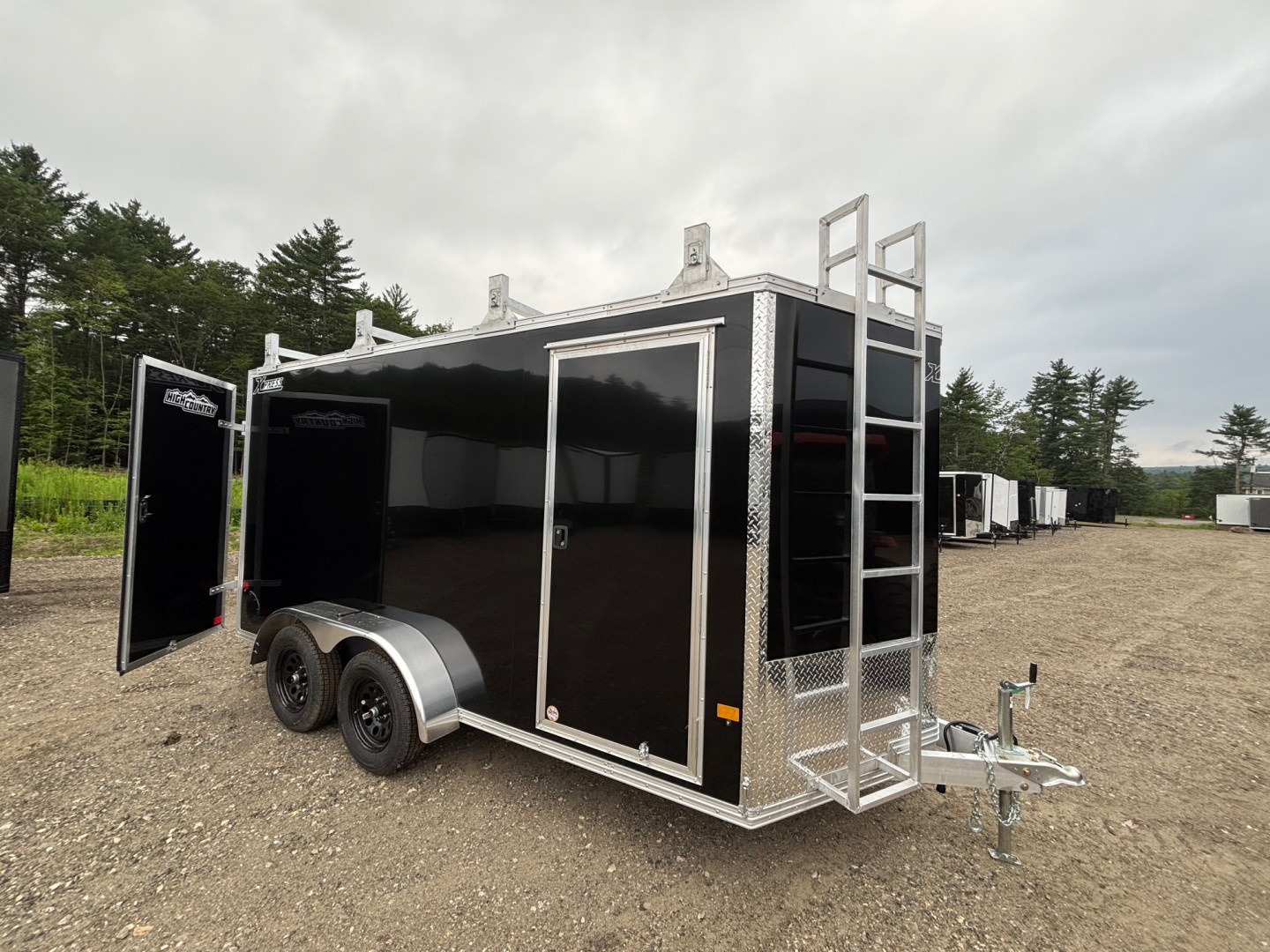 New 2025 High Country 7x14 + 2ft V nose/ Aluminum trailer / Contractor ...