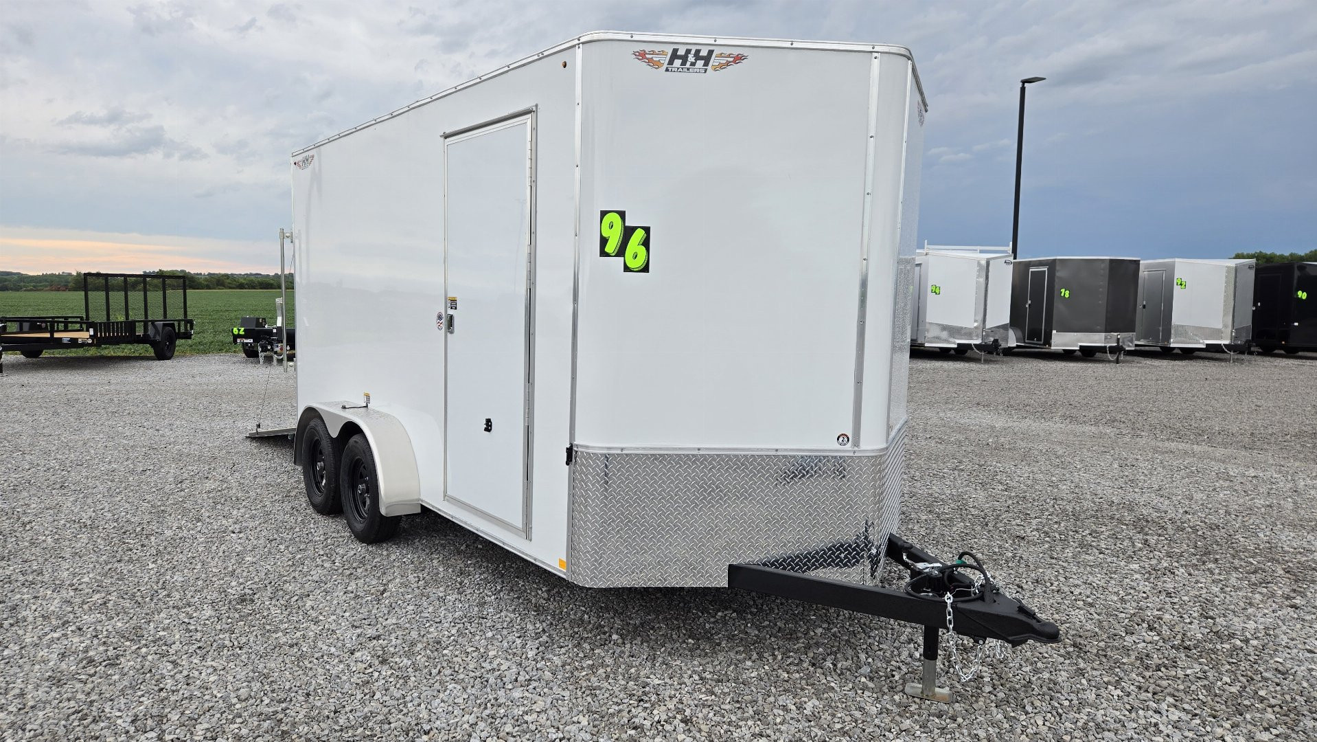 New 2026 H&H Trailers 7X14 HH Flat Top V Nose (7K)+12" Height for sale ...