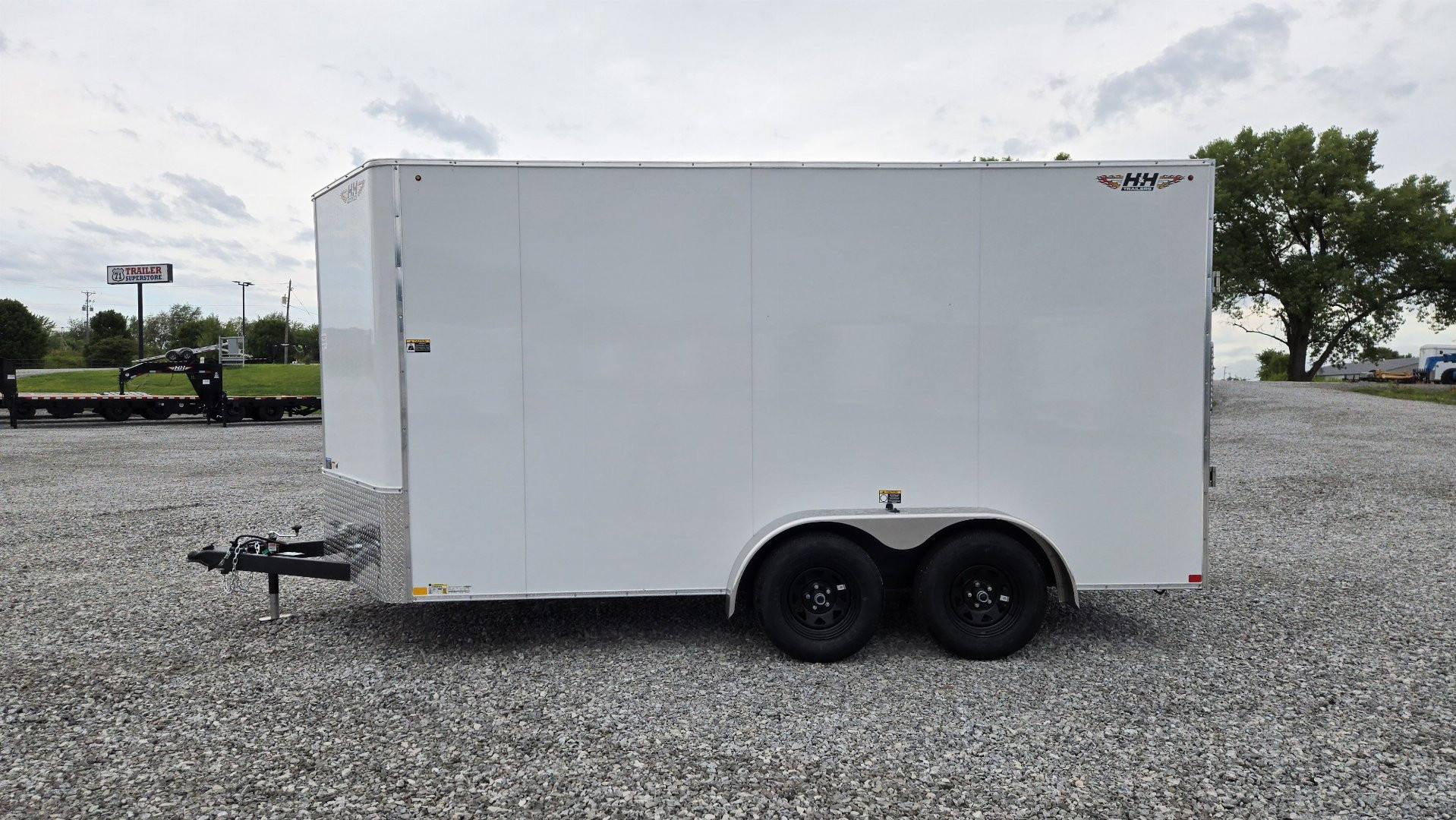 New 2026 H&H Trailers 7X14 HH Flat Top V Nose (7K)+12" Height for sale ...