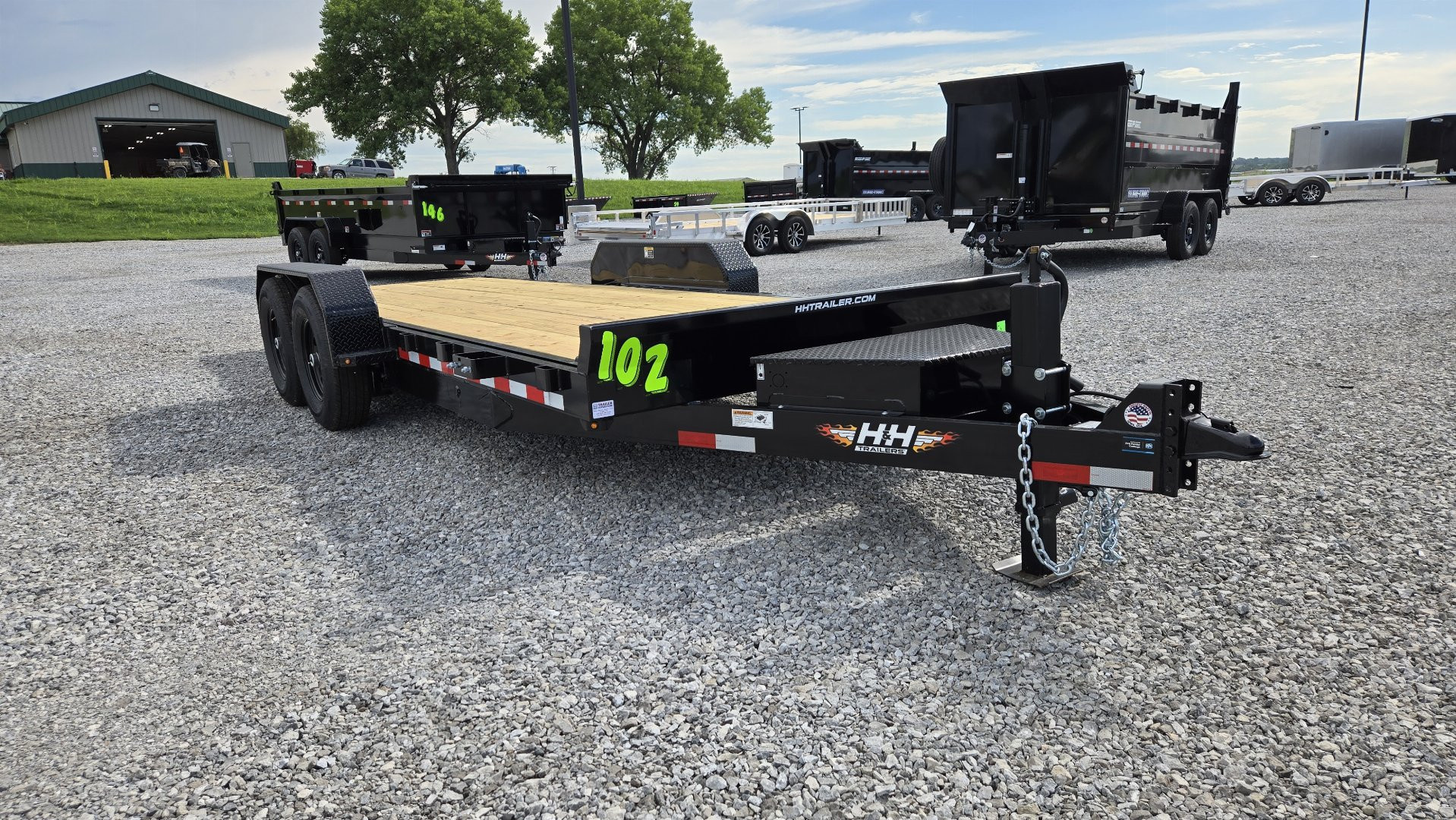 New 2025 H&H Trailers 82X20 Gravity Tilt Trailer (14K)