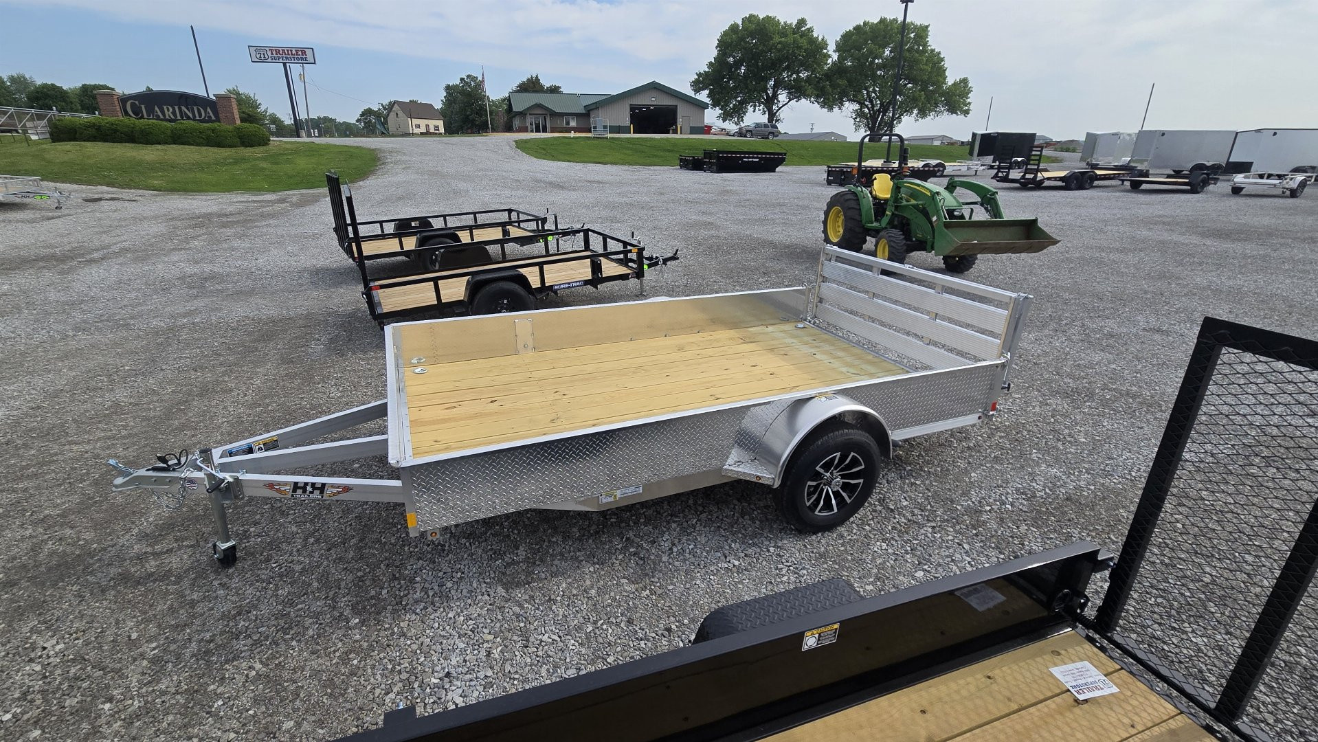 New 2025 H&H 82x12 Alum Solid Side Utility Trailer (2990lb GVWR)