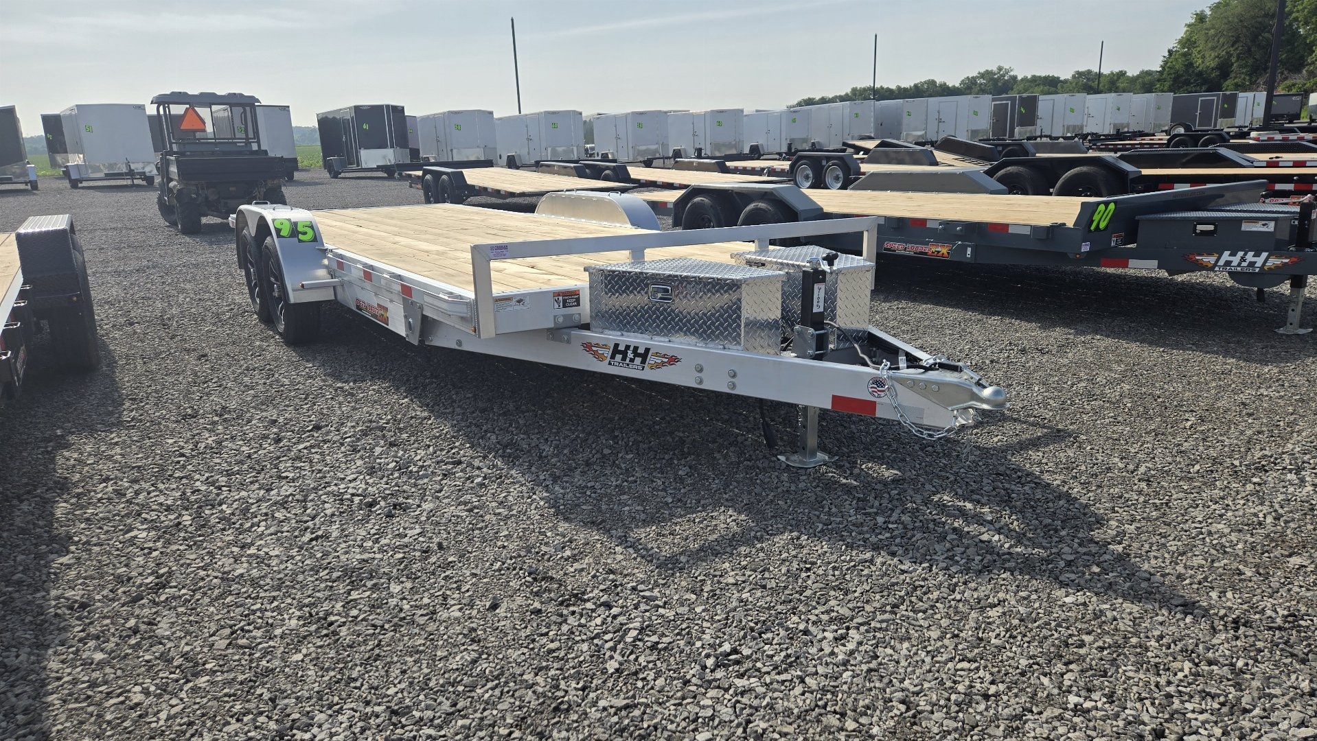 New 2025 H&H 82X20 EXA Aluminum Electric Tilt Trailer (7000lb GVWR) for ...
