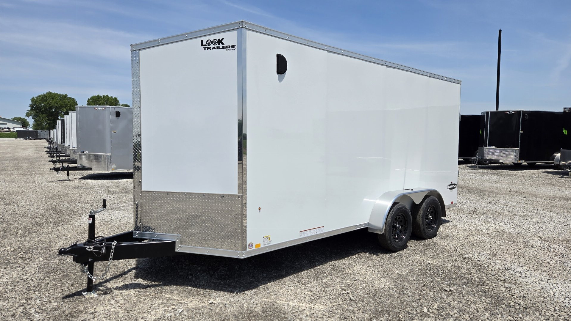 New 2025 LOOK 7x16 Element SE Flat Top Sloped V-Nose Enclosed Trailer ...
