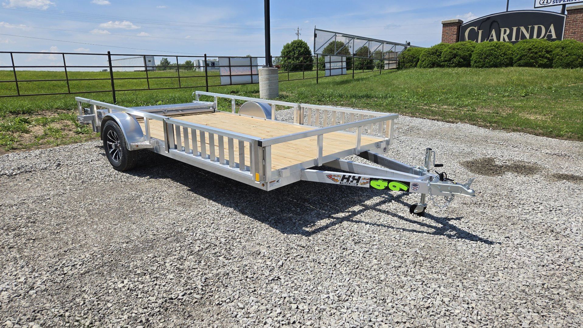 New 2025 H&H 82X14 Aluminum ATV Utility Trailer (2990lb GVWR) for sale ...