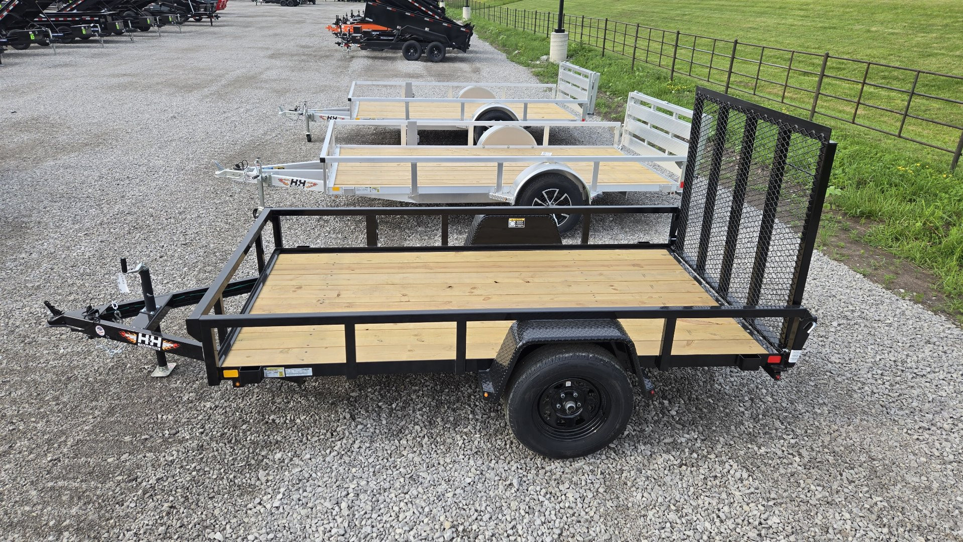 New 2025 H&H 66X10 Rail Side Utility Trailer, 3K for sale in Clarinda, IA