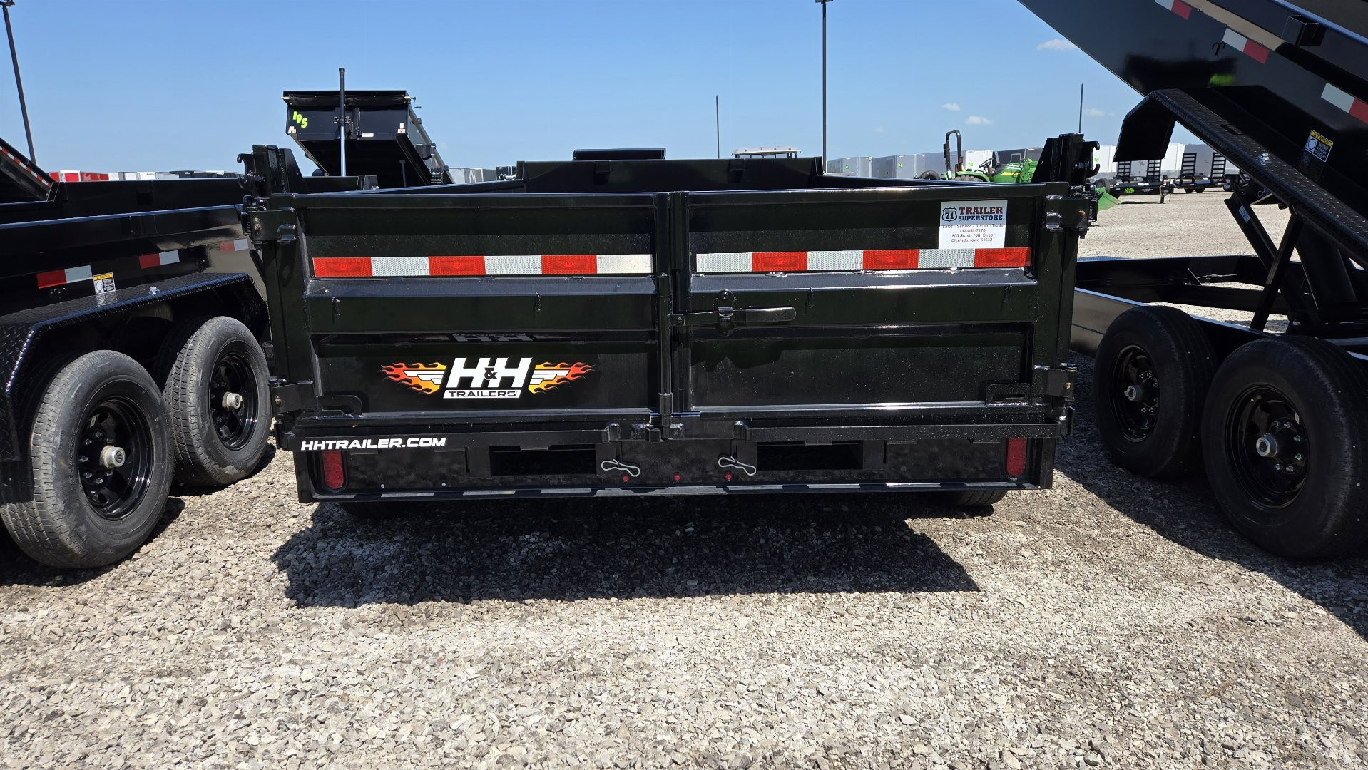 New 2025 H&H 83x14 Industrial Dump Box Trailer (14000lb GVWR)