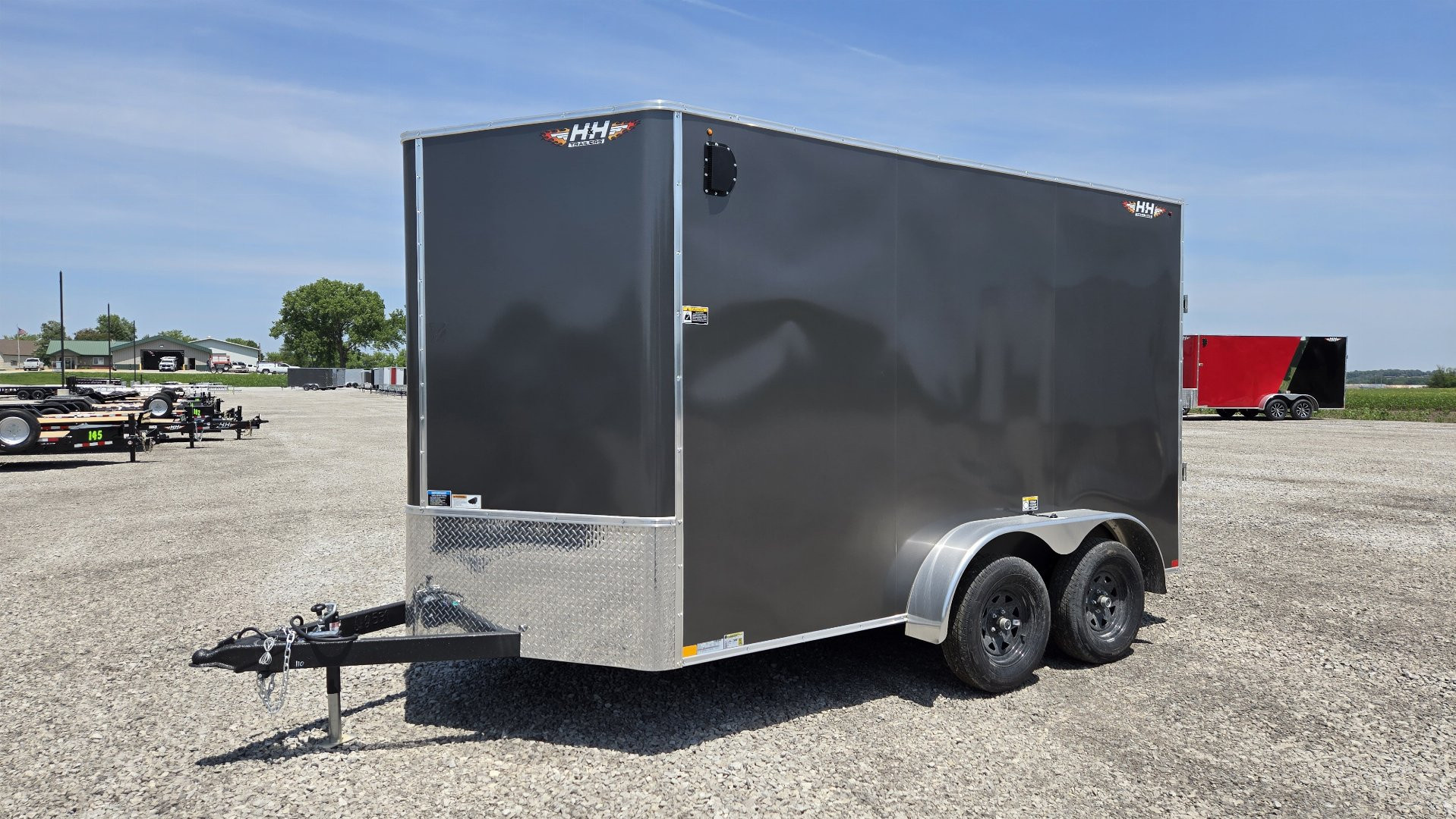 New 2025 H&H TRAILERS 7X12 HH Series Flat Top V-nose (7K)+12" for sale ...