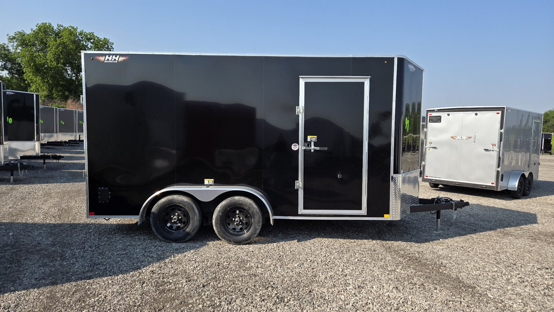 New 2025 H&H TRAILERS 7X14 HH Series Flat Top V-nose (7K)+12" Height ...