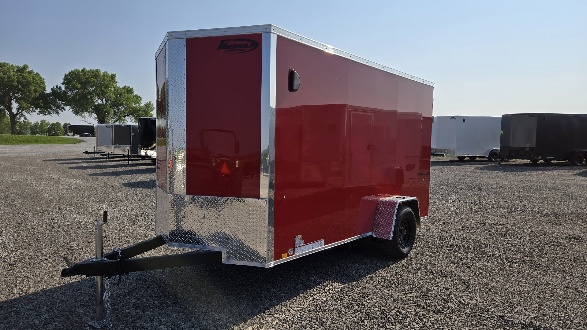 New 2025 FORMULA 6X12 Traverse Flat Top V-nose Trailer (3K) +6' Height ...