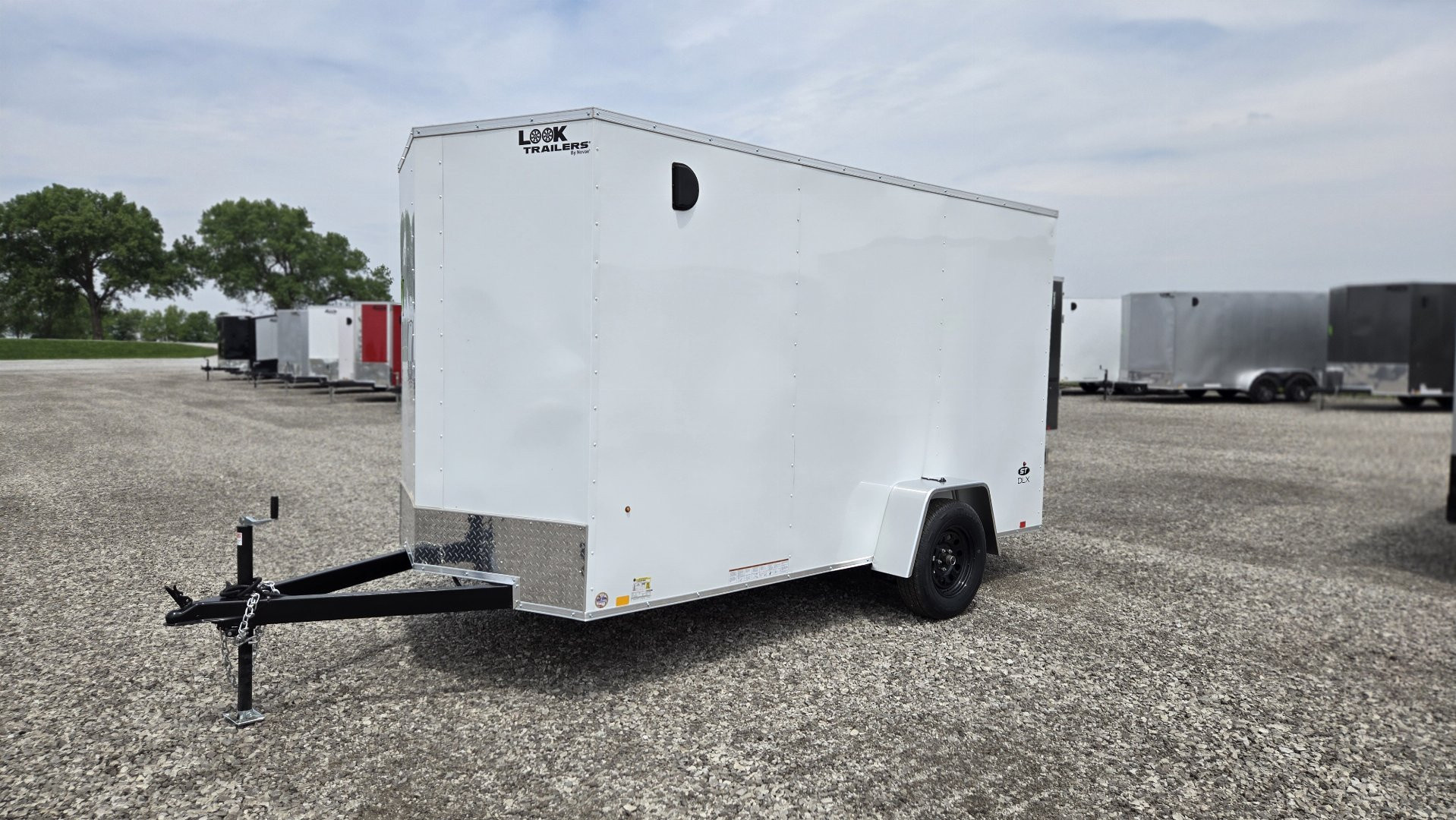 New 2025 LOOK ST DLX 6x12 Flat Top V-Nose Enclosed Trailer, 3K, +6 ...