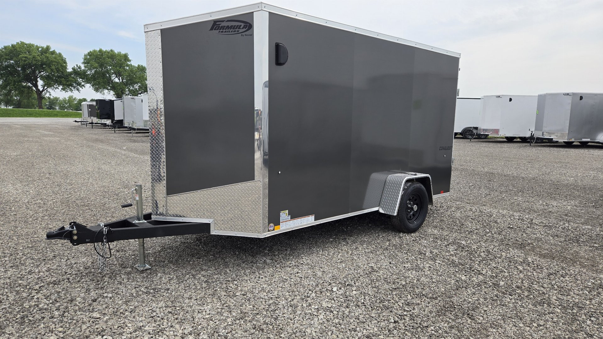 New 2025 FORMULA 6X12 Conquest Flat Top Sloped V-nose Trailer (3K ...