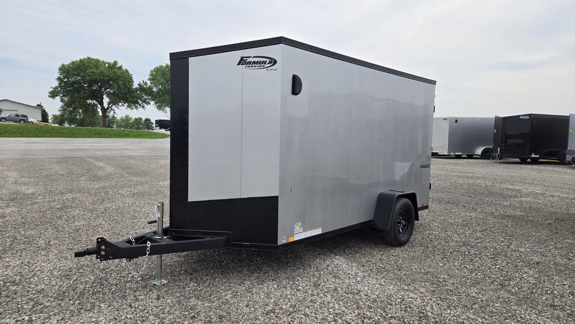 New 2025 FORMULA 6X12 Conquest Flat Top V-nose Sloped Trailer (3K) +6 ...