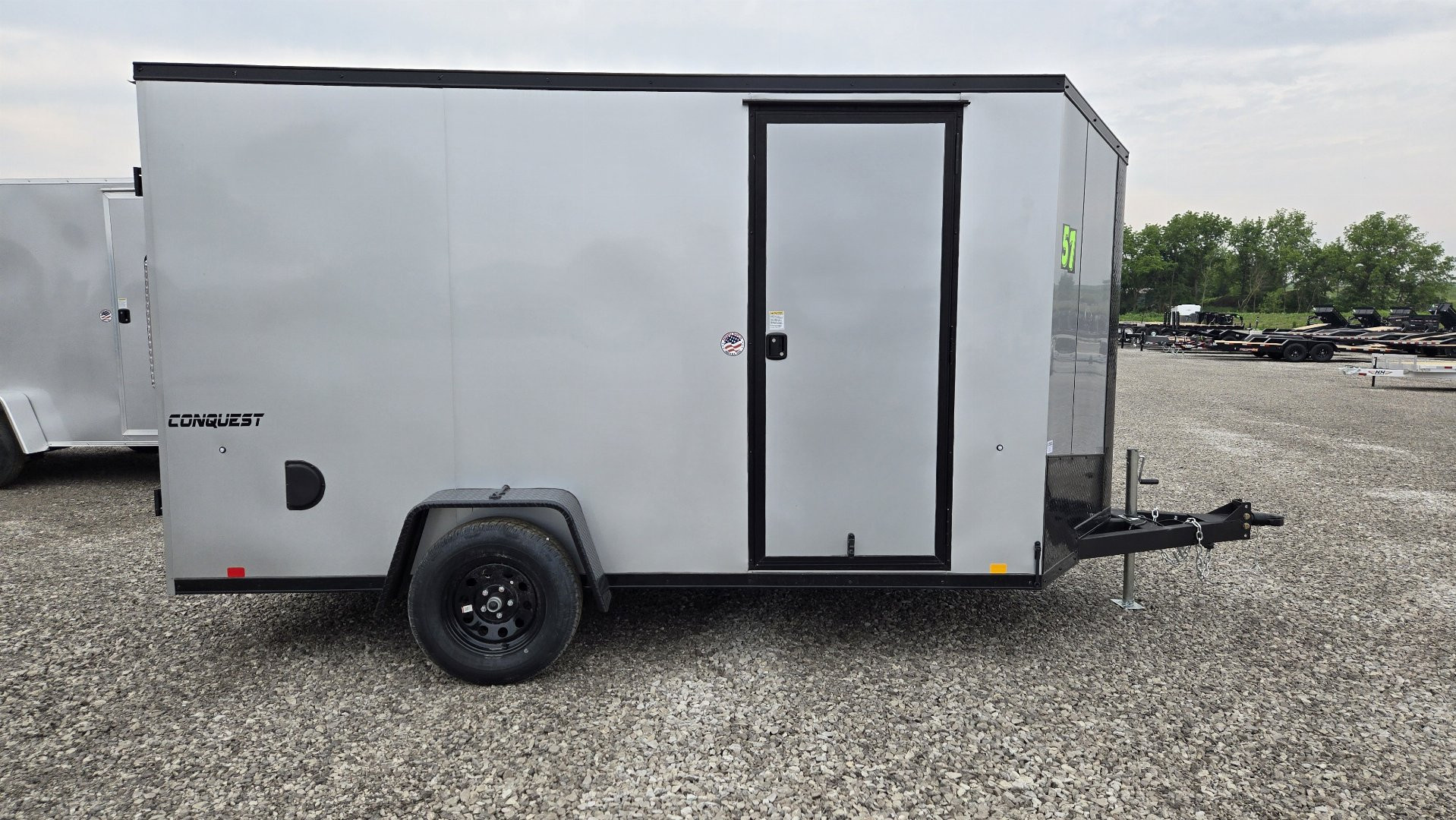 New 2025 FORMULA 6X12 Conquest Flat Top V-nose Sloped Trailer (3K) +6 ...