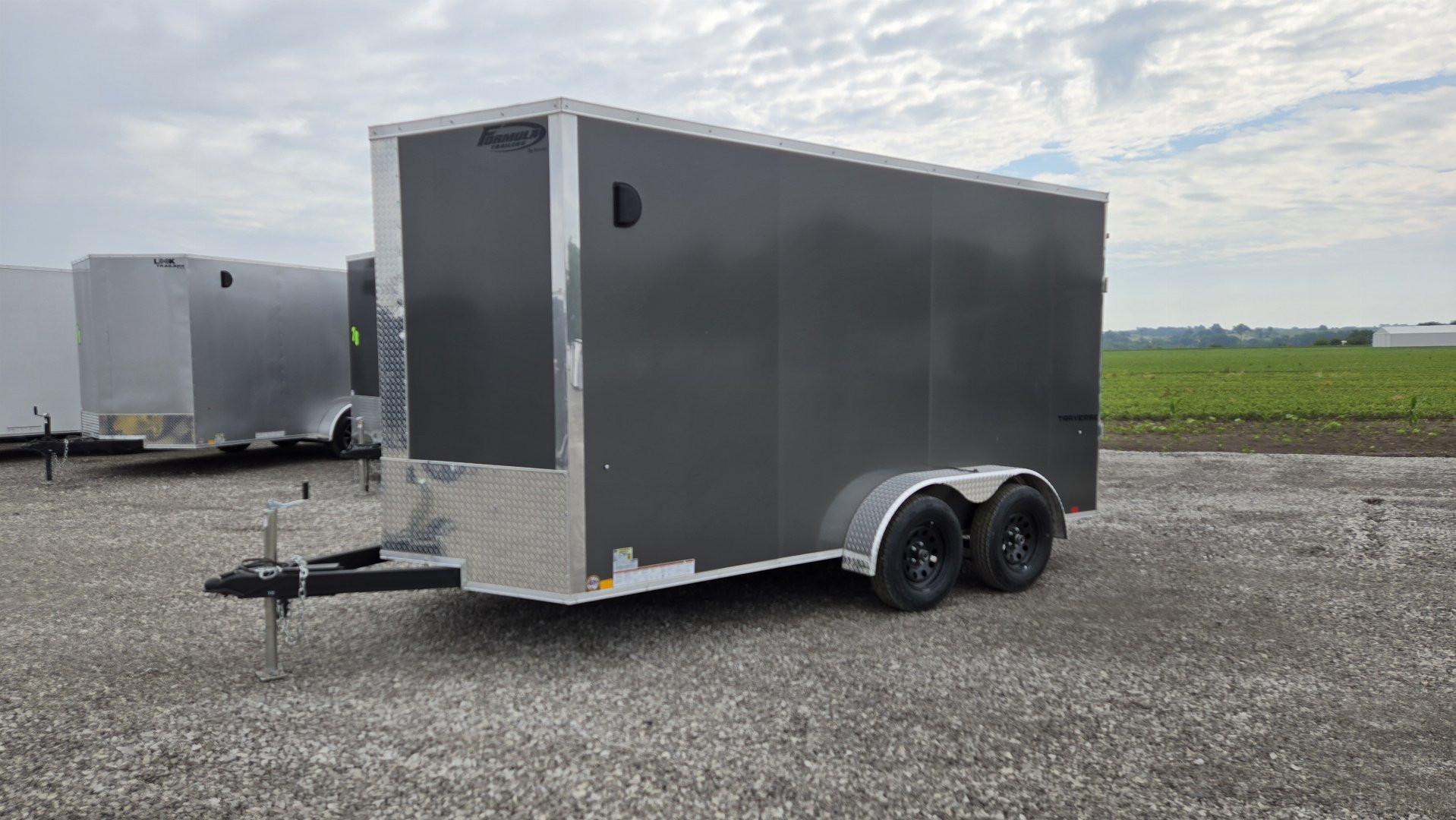 New 2025 FORMULA 7x14 Traverse Flat Top V-Nose Cargo / Enclosed Trailer