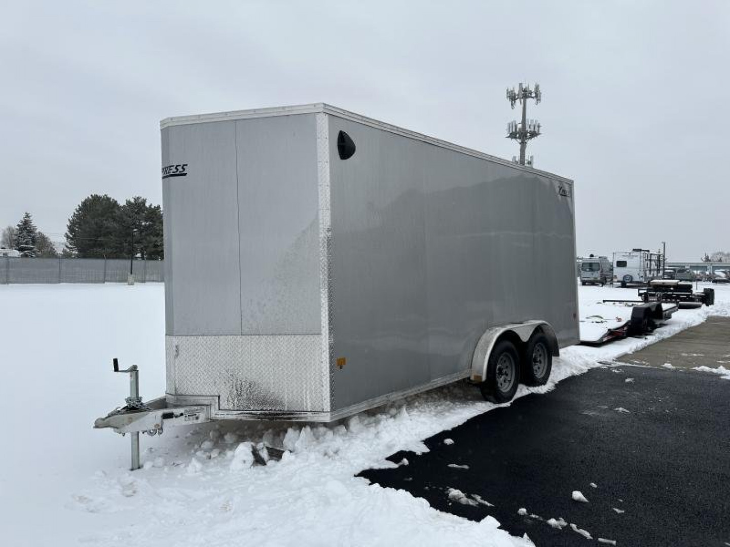 Used New 7.5x16 Tandem Axle ALL ALUMINUM Enclosed Cargo Trailer