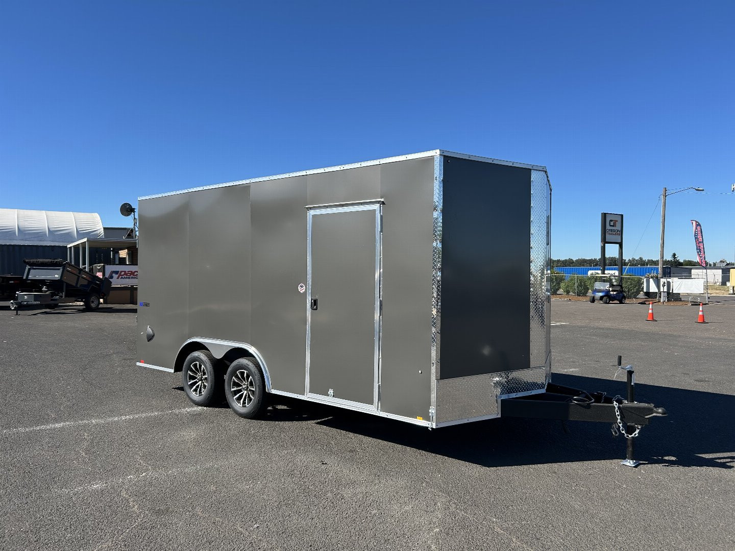 New 2025 Mirage 8.5x16 Enclosed Cargo Trailer w/ Rear Ramp Door 7K GVWR