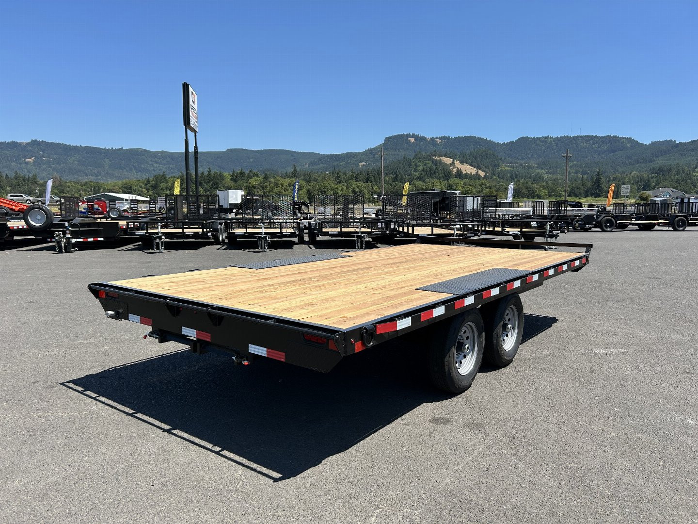 New 2026 Eagle 7x14 Deckover Flatbed Trailer 7K GVWR for sale in Coburg, OR