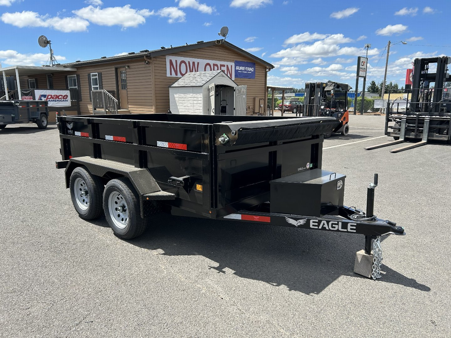 New 2026 Eagle 6x10 Steel Dump Trailer 7K GVWR