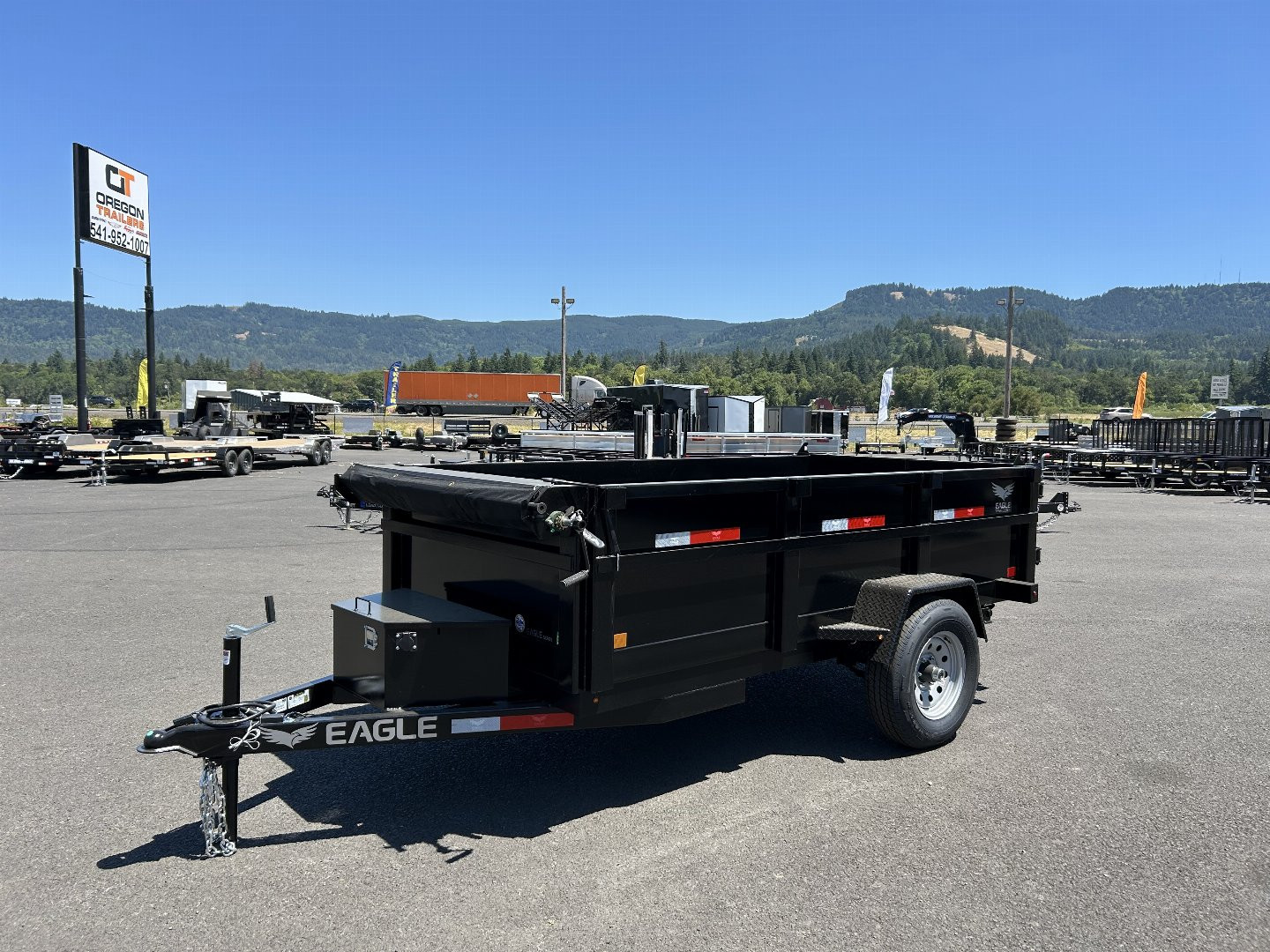 New 2026 Eagle 5x10 Steel Single Axle Dump Trailer 5k GVWR for sale in ...
