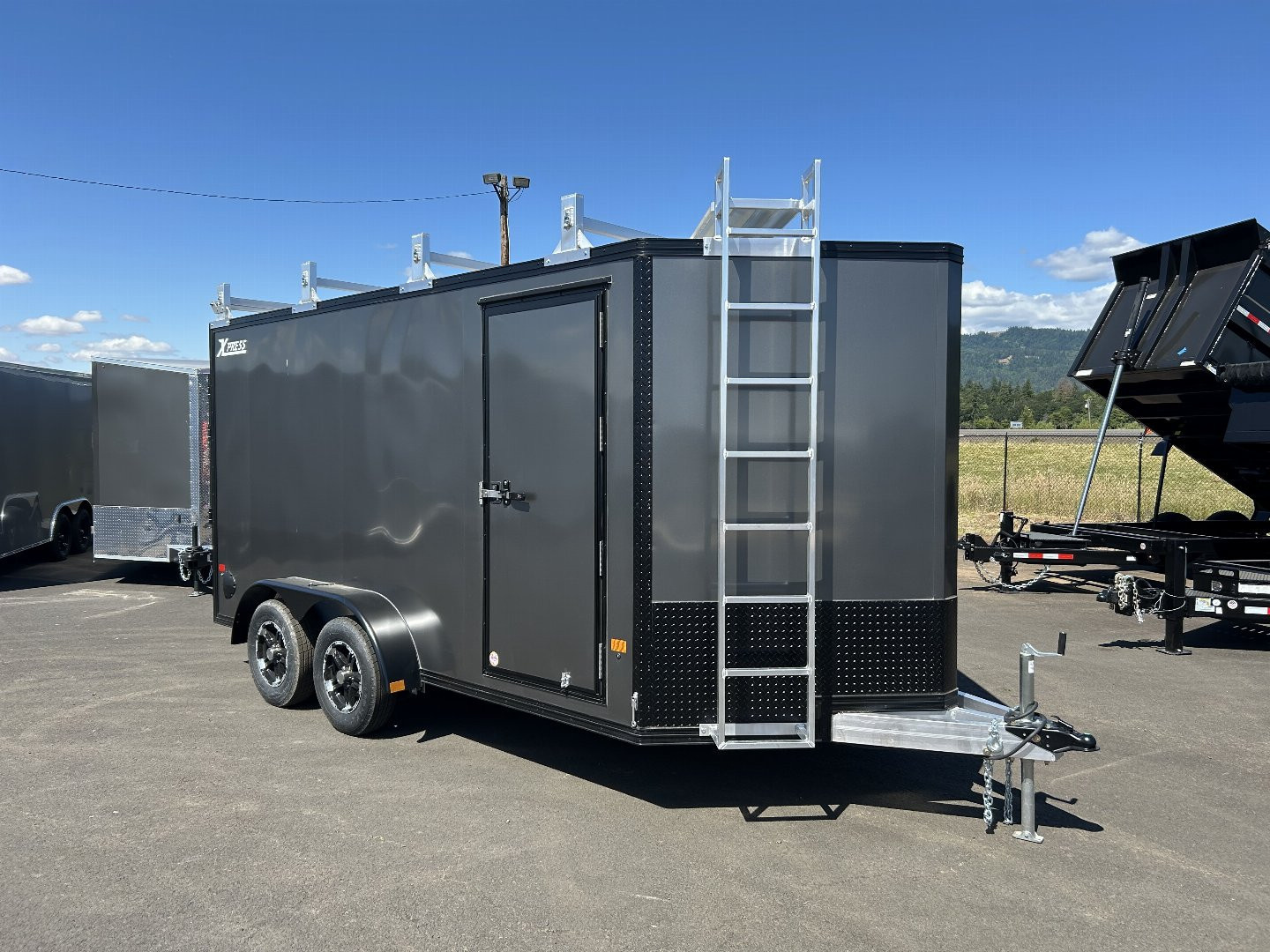New 2025 ALCOM 7'X14' LOADED Contractor Enclosed Trailer with Roof ...
