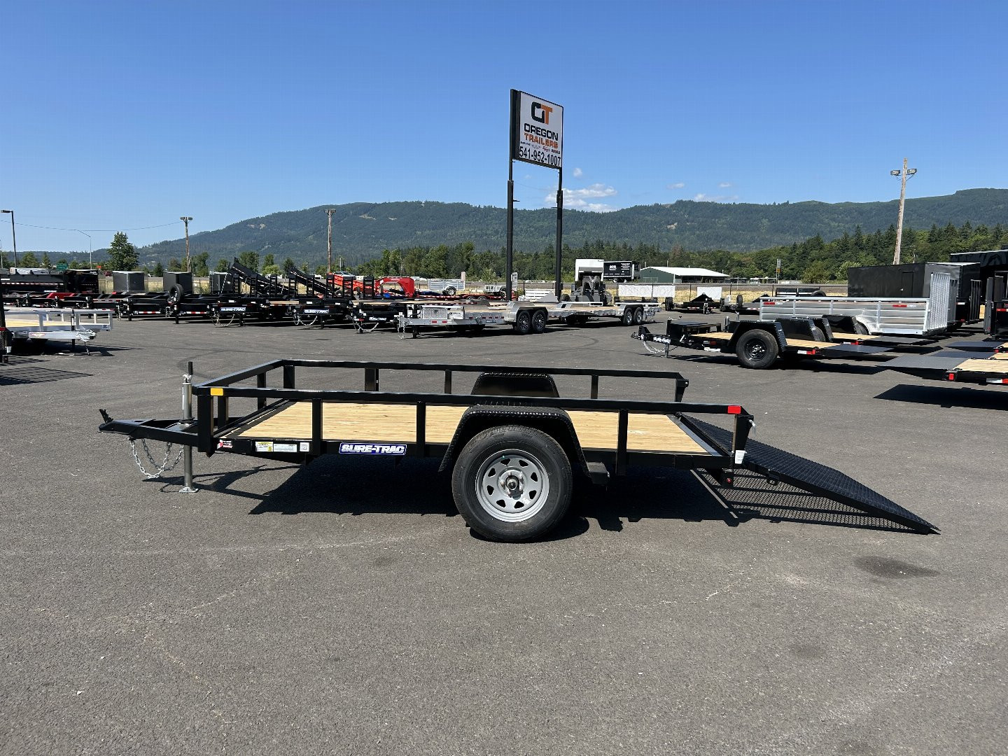 New 2025 Sure-Trac 6'X12' (3K GVWR) Open Steel Single Axle Utility ...