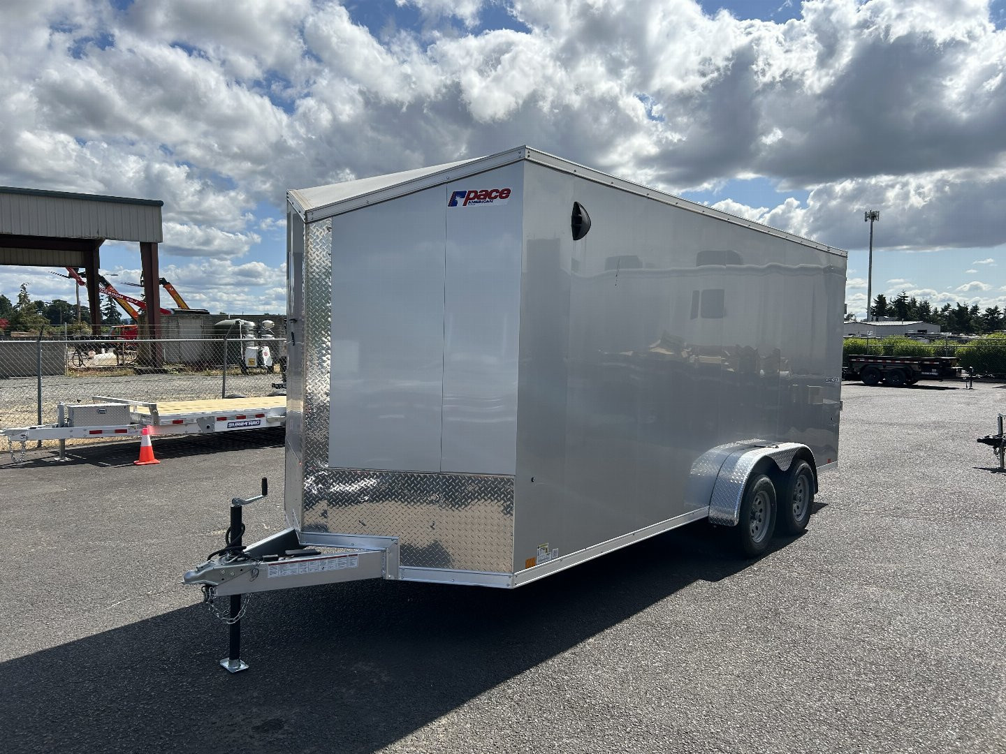 New 2025 Pace American 7x18 Aluminum Vision Enclosed 7K GVWR