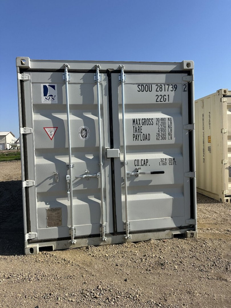 New 2024 Container 20' One trip gray 2-Door Storage / Shipping Container