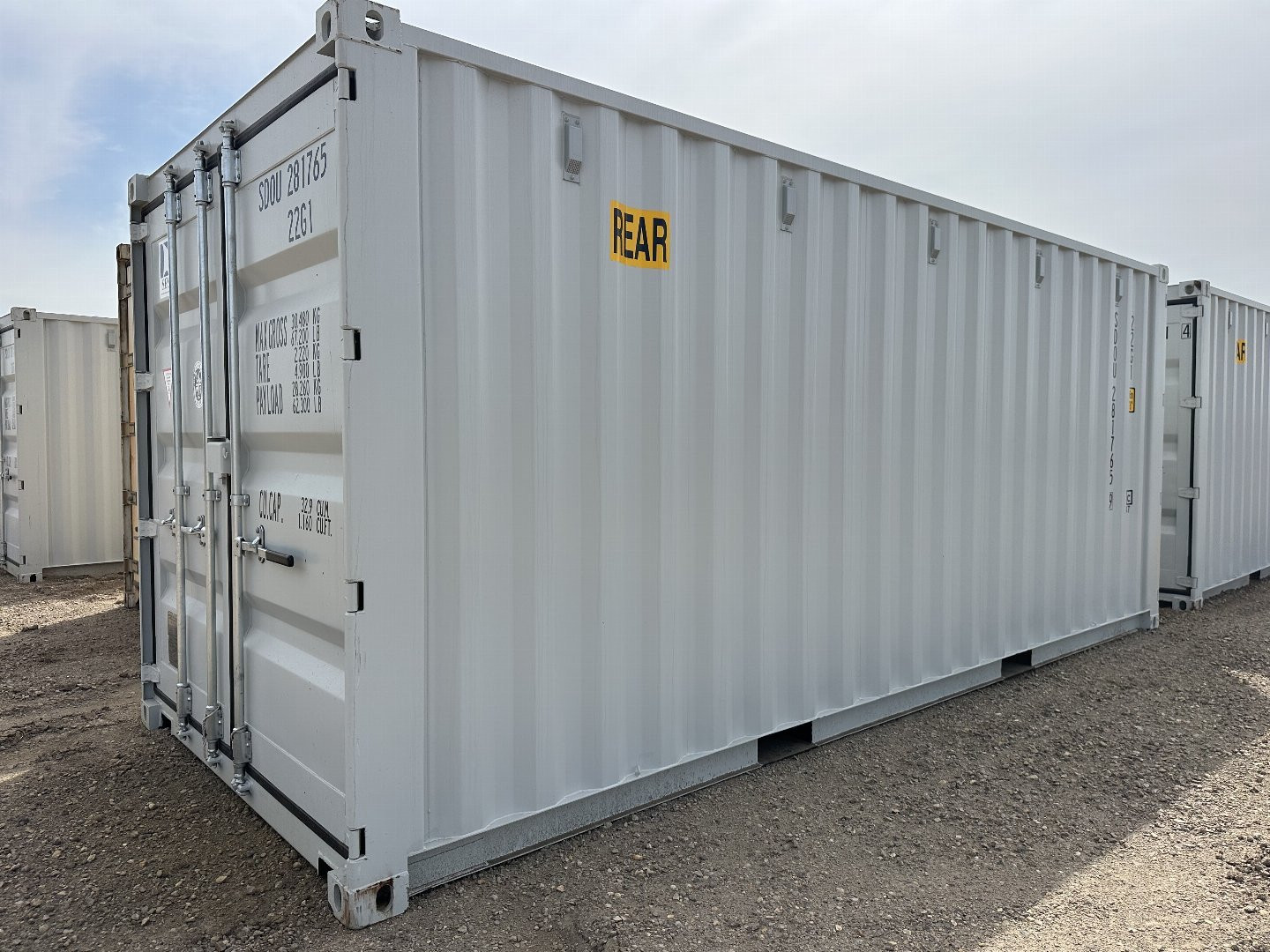New 2024 Container 20' One trip gray 2-Door Storage / Shipping Container
