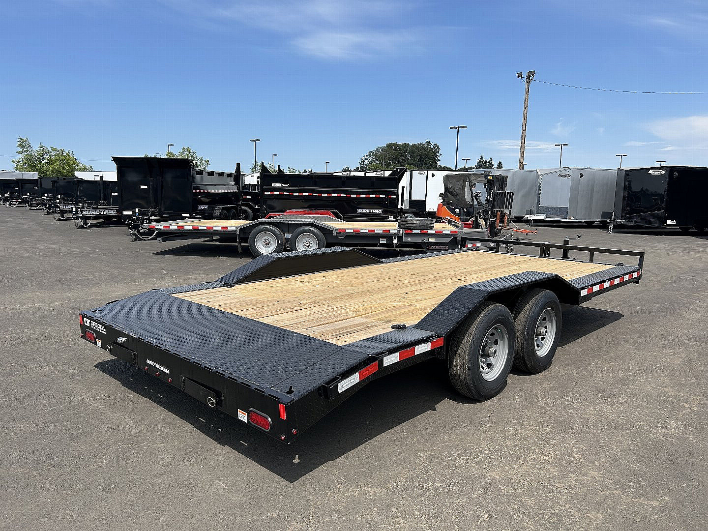 New 8.5'X18' (16'+2') 2025 Sure-Trac Open Steel Car Hauler W ...