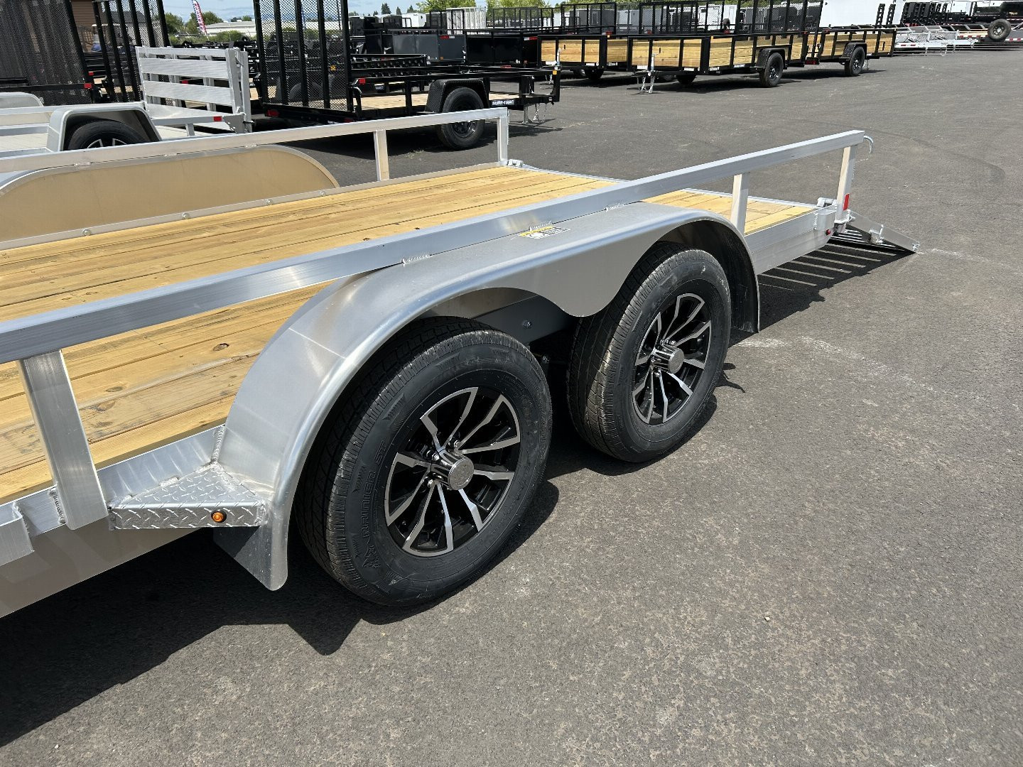 New 2025 H&H Trailers 7x14 Open Aluminum Tandem Axle Utility Trailer 7K ...