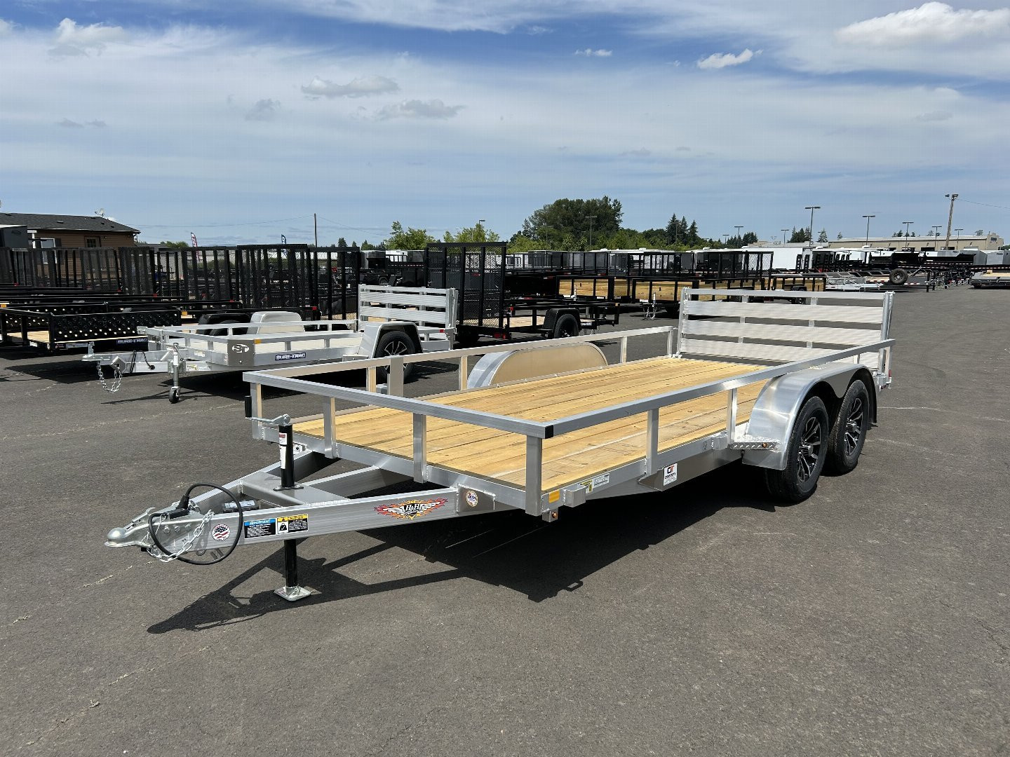 New 2025 H&H Trailers 7x14 Open Aluminum Tandem Axle Utility Trailer 7K ...