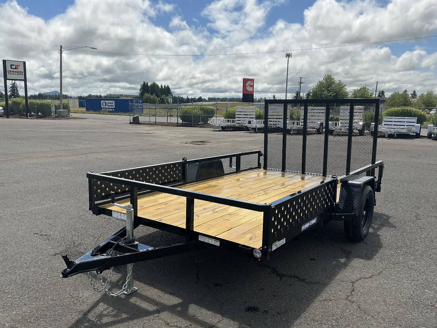 New 2025 SURE-TRAC 7'X12' (3K GVWR) Open Steel Single Axle ATV Trailer ...