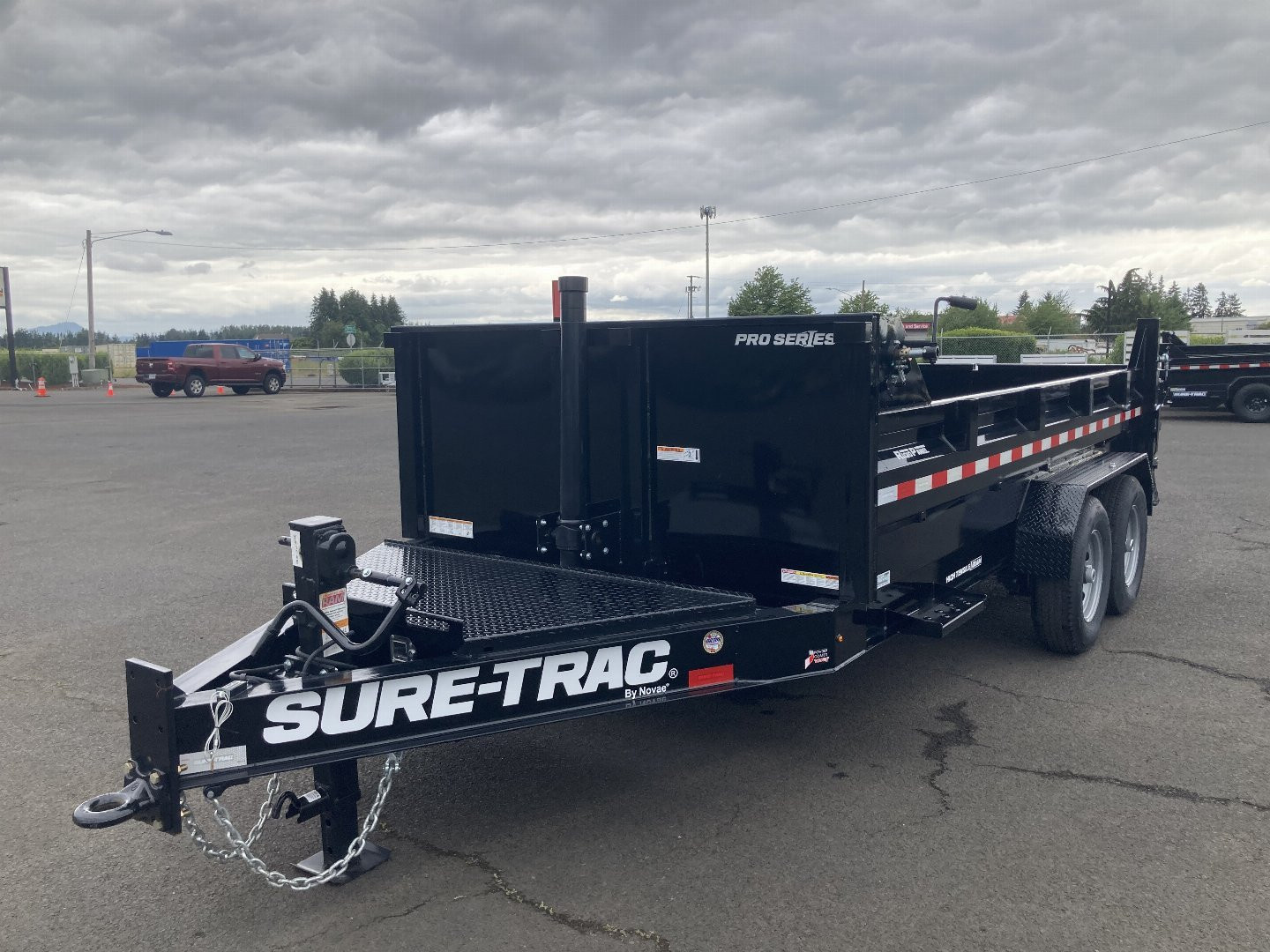 New 2025 Sure-Trac Pro Series 7'x16' (17.5K GVWR) Steel Telescopic Dump ...