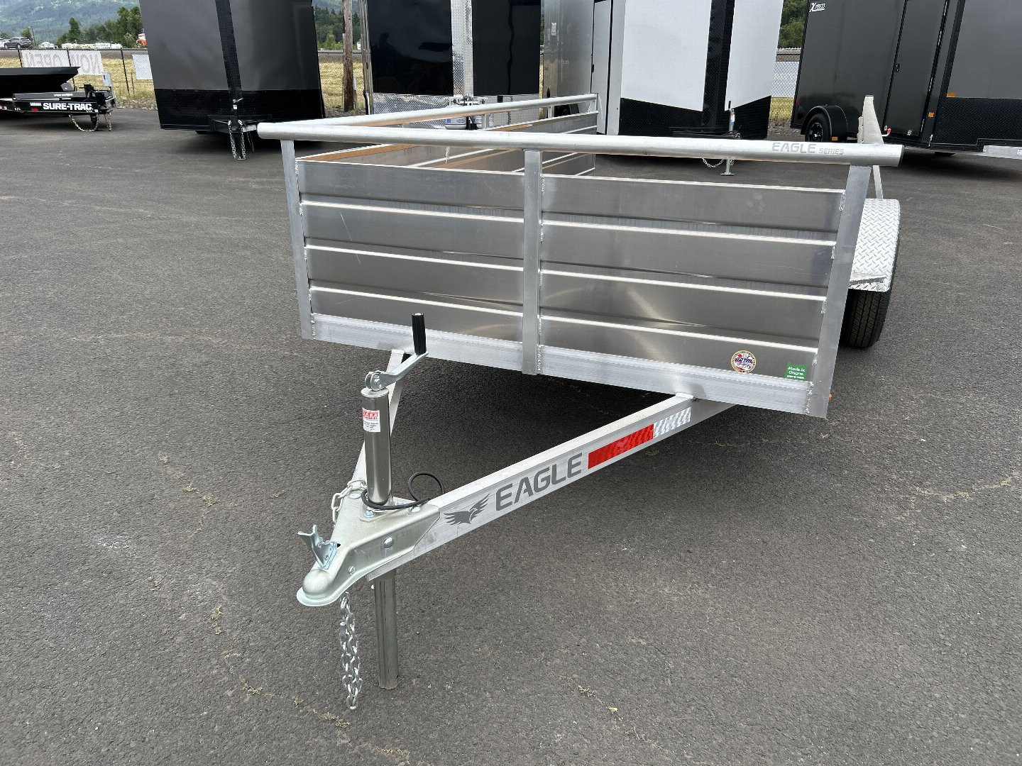 New 2025 Eagle 6X12 ALUMINUM Open Utility Trailer 3K GVWR