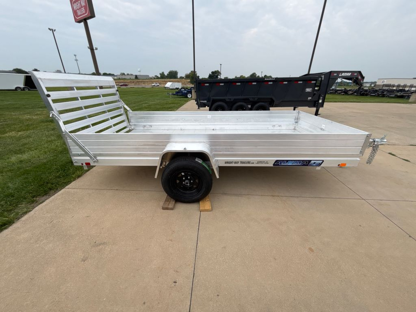 New 2026 Aluma 6812H-ESA-S-TG Utility Trailer