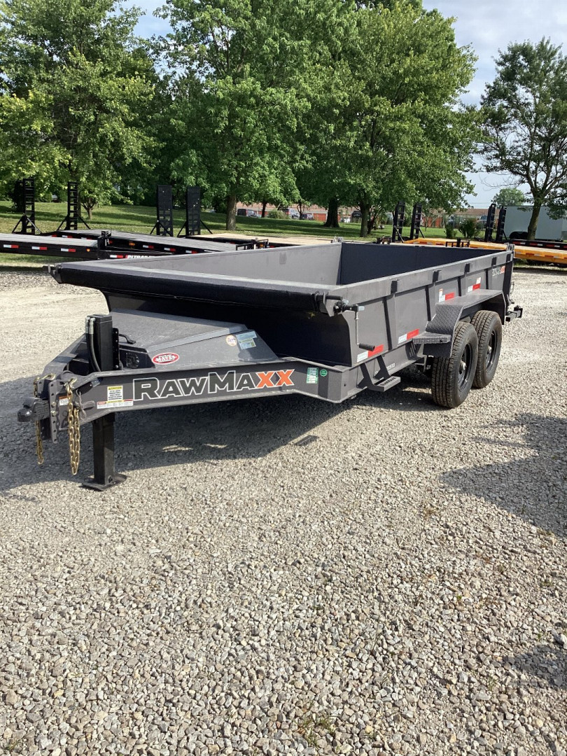 New 2026 RAWMAXX LPX14BP14K Dump Trailer 83X14 TA 22" SIDES (GVW:14000 ...