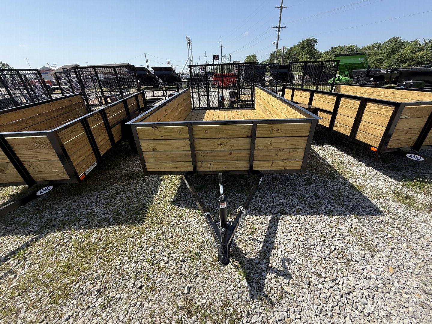 New 2025 AMO US121 Utility Trailer 76X12 SA HIGH SIDE (GVW:2990) BLACK ...