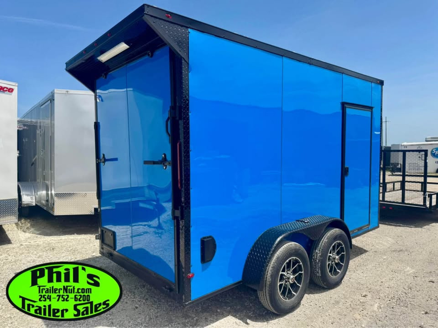 New 2025 6X12 TANDEM AXLE Cargo / Enclosed Trailer ALUMINUM WHEELS ...